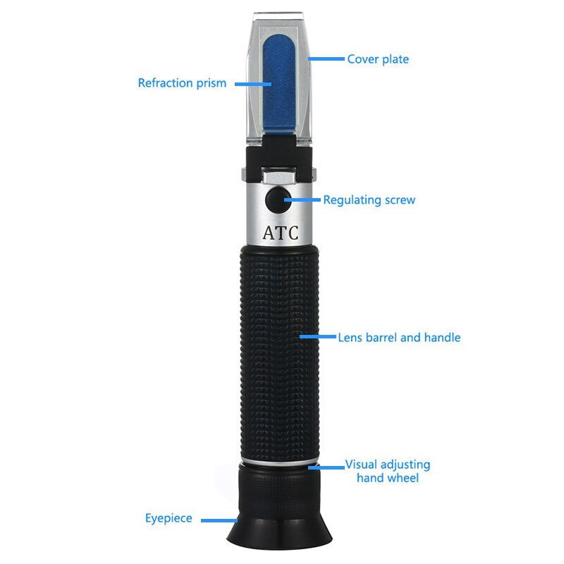 Tragbare Handheld 0-80% Alkohol Meter Alkohol Refraktometer Alkohol ...