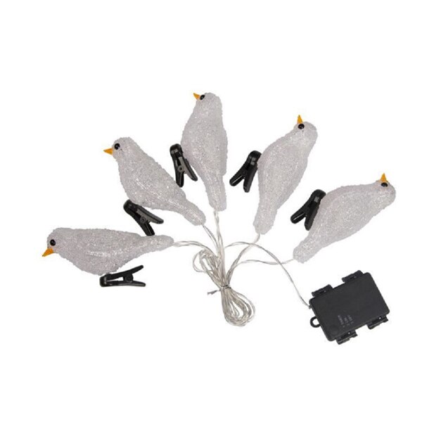Bird Led String Light Robin Acrylic Mockingbird So... – Grandado