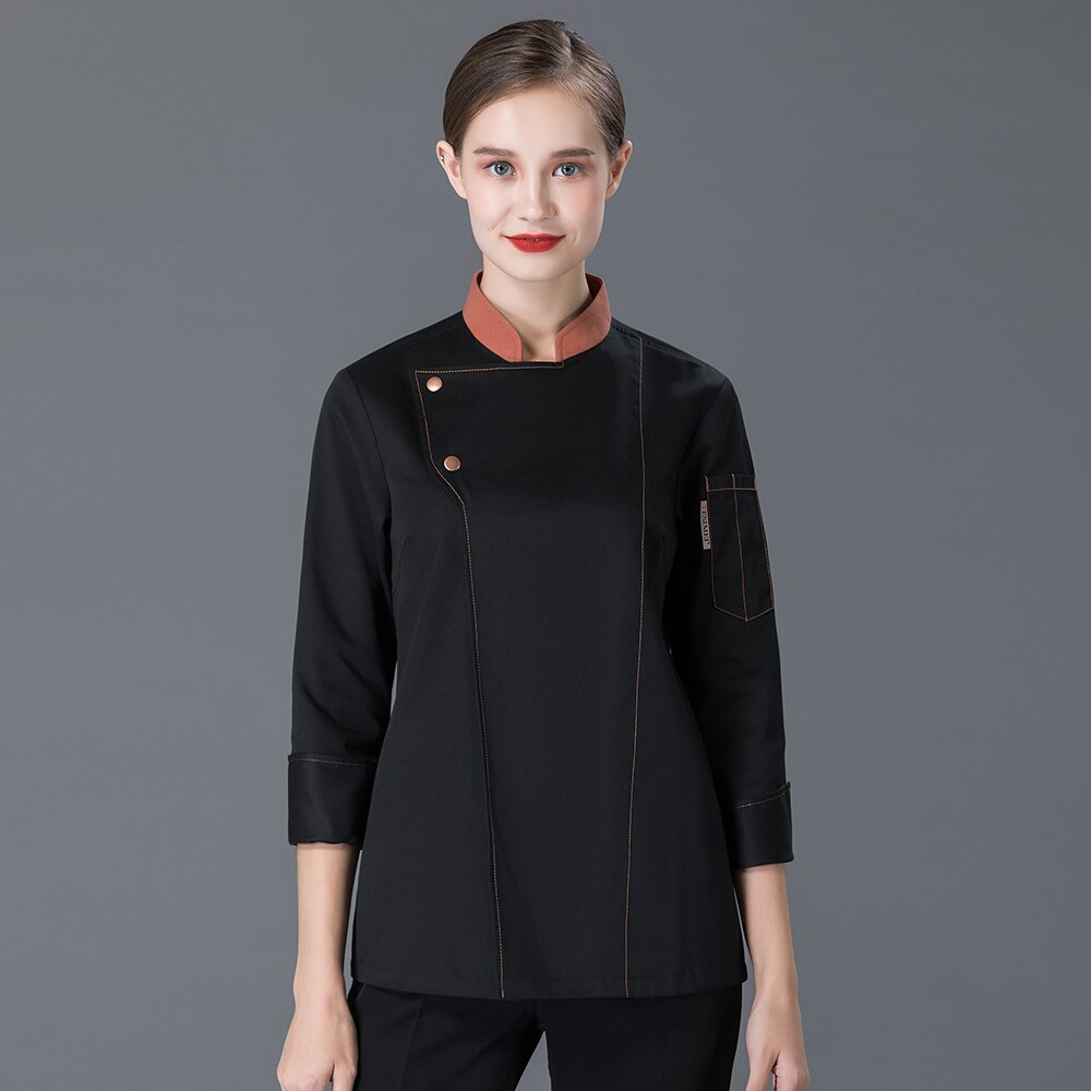 custom Slim chef overalls restaurant cooking polye... – Grandado