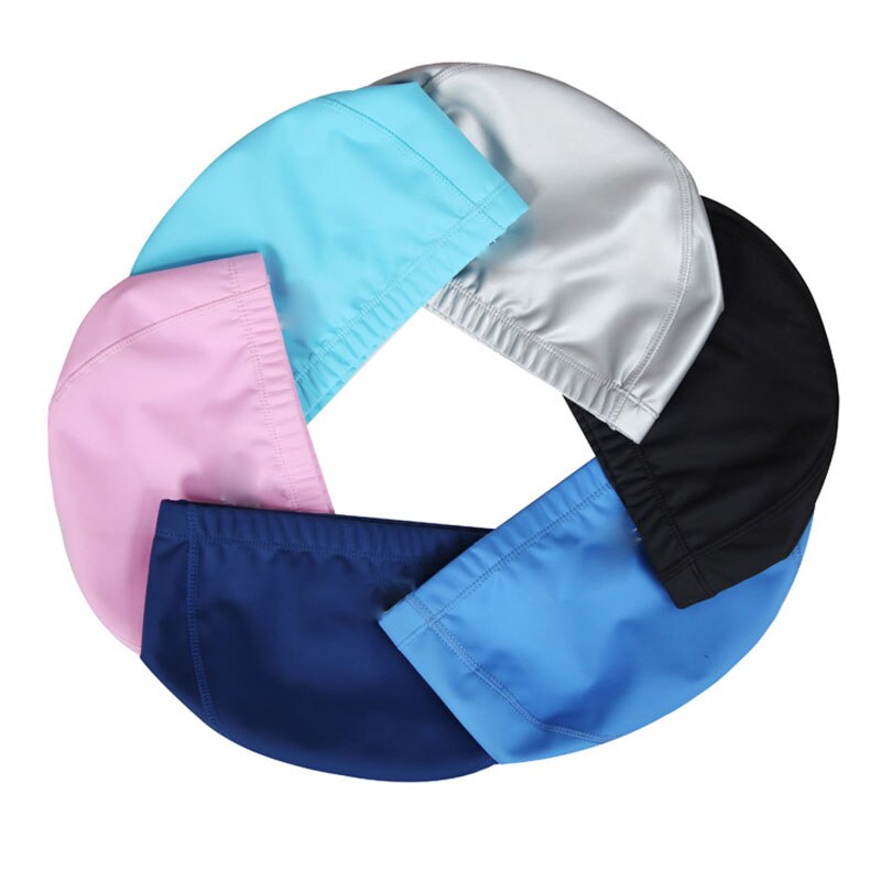 Adults Swimming Caps Elastic Waterproof PU Fabric ... – Grandado