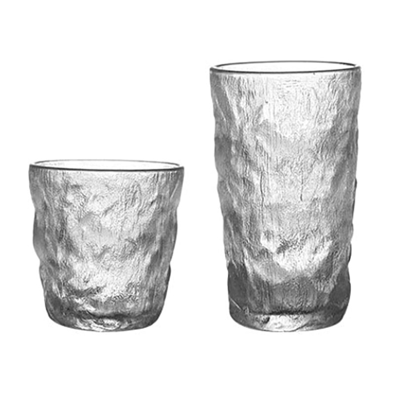 300ml/350ml Clear Beer Glass Glacier Pattern Wine ... – Vicedeal