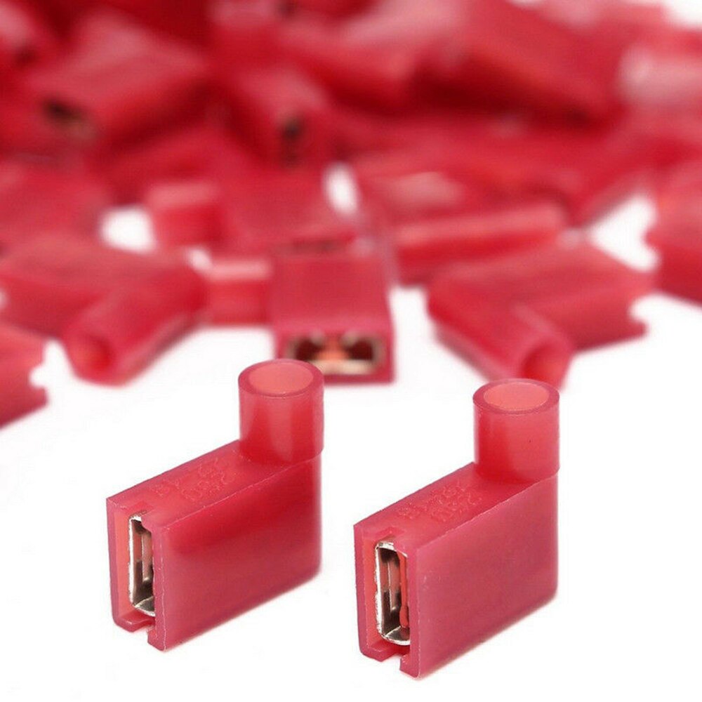 50PCS Red 22-18AWG Right Angle Flag Wire Female Sp... – Vicedeal