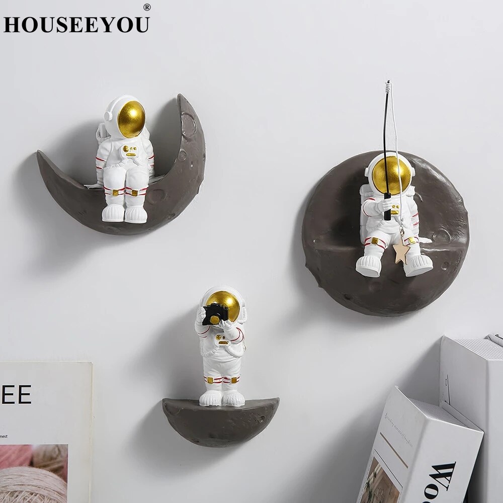 Nordic Astronaut Resin Statue Decoration Shelves H... – Vicedeal