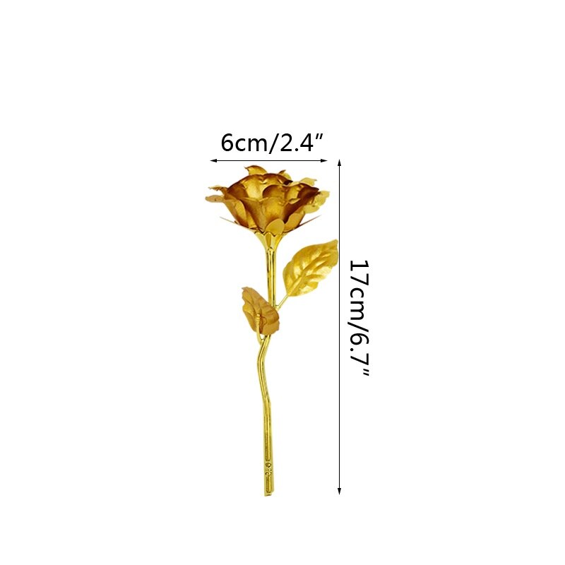 1pc 24K gold foil Rose Flower Everlasting Flower V... – Vicedeal