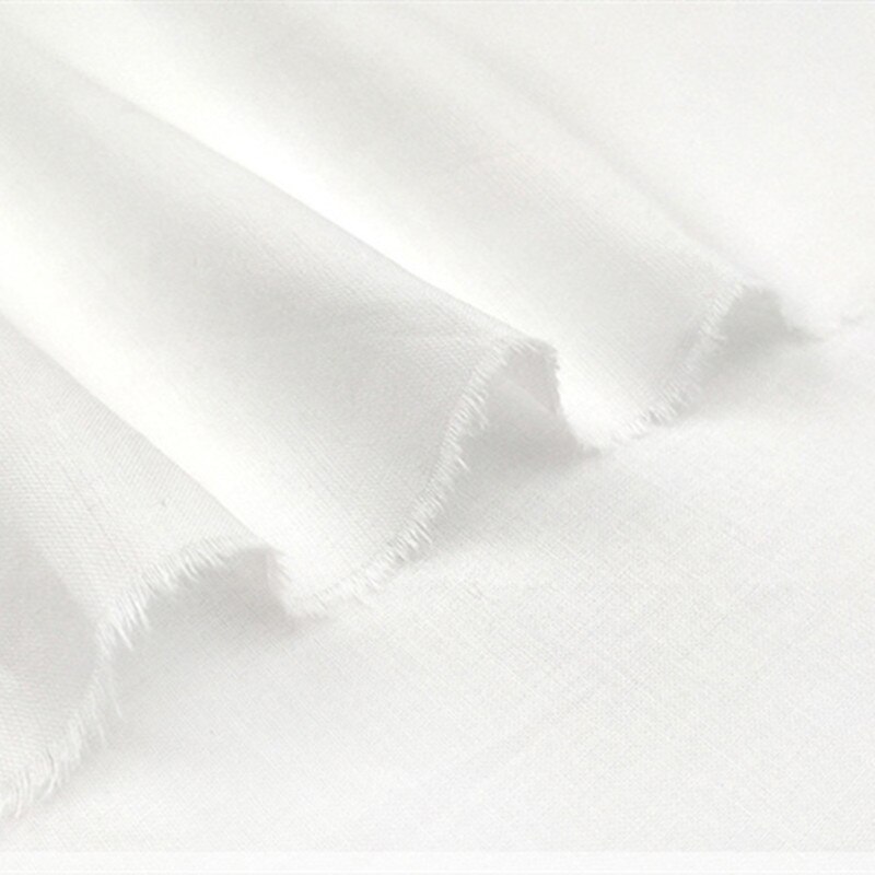 Half Meter White Fabric 100% Cotton Poplin Thin Fa... – Vicedeal