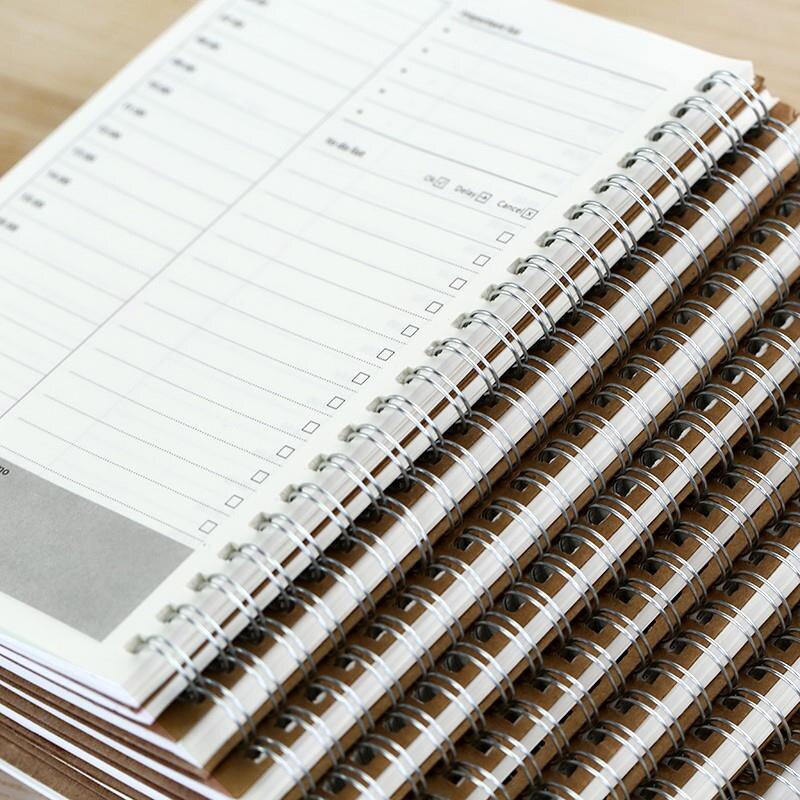Spiral A5 Notebook Planner Daily Weekly Monthly Pa... – Grandado