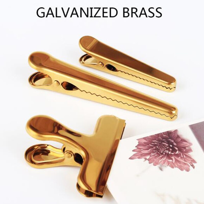 Letter Clips Copper Metal Paper File Binder Clip 2... – Grandado