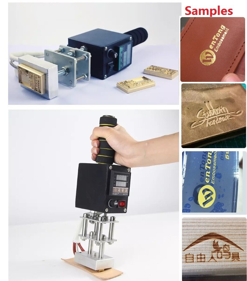 5*7Cm Handheld Leather Embosser Hout Stamping Lede... – Grandado