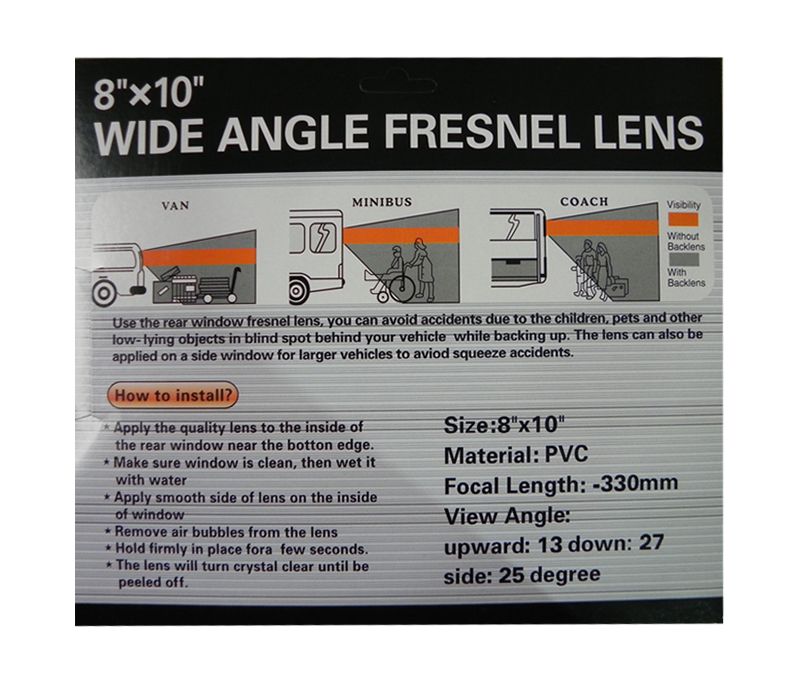 Groothoek Fresnel Lens Parkeerplaats Omkeren Stick... – Vicedeal