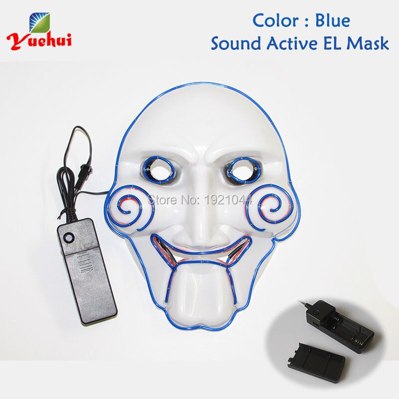 Colorful Party Glowing Mask 10Color Choice EL Wire... – Grandado