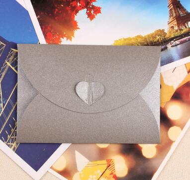 100pcs/lot Colorful Paper Envelope Pearl Colored H... – Grandado