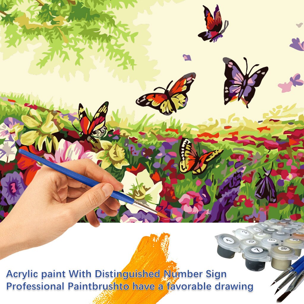 Diy Pigment Painting Kit Coloring Picture Heart Bu... – Grandado