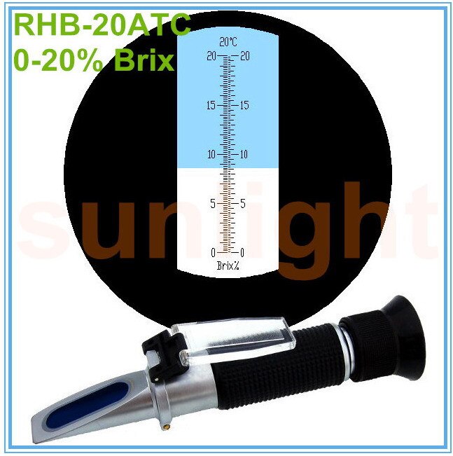 Rhb -20 atc 0-20% brix refraktometer med plastlåd... – Grandado