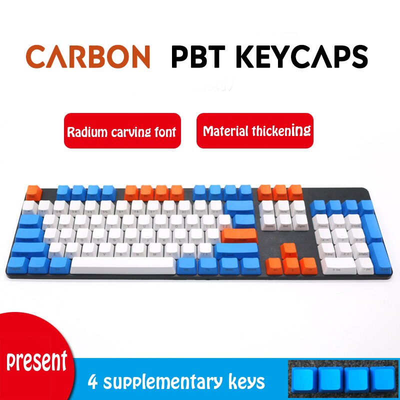 108 toetsen Raindrop CARBON PBT Keycap Top/Side/Bl... – Vicedeal