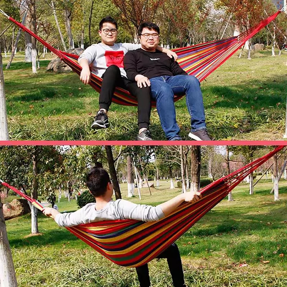 Outdoor Leisure Portable Hammock canvas Hammocks U... – Grandado