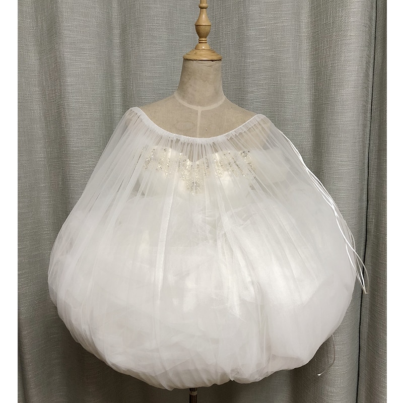 In Stock Bridal Petticoat Gather Skirt Slip Toilet... – Grandado