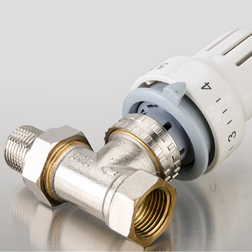 1/2" 3/4" 1" Brass Thermostatic Radiator Valve Str... – Grandado