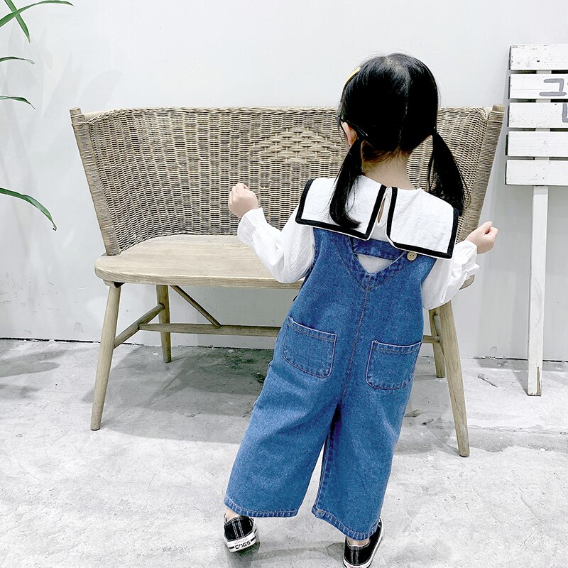 CNUM Trendy Toddler Kids Baby Girls Overalls Denim... – Grandado