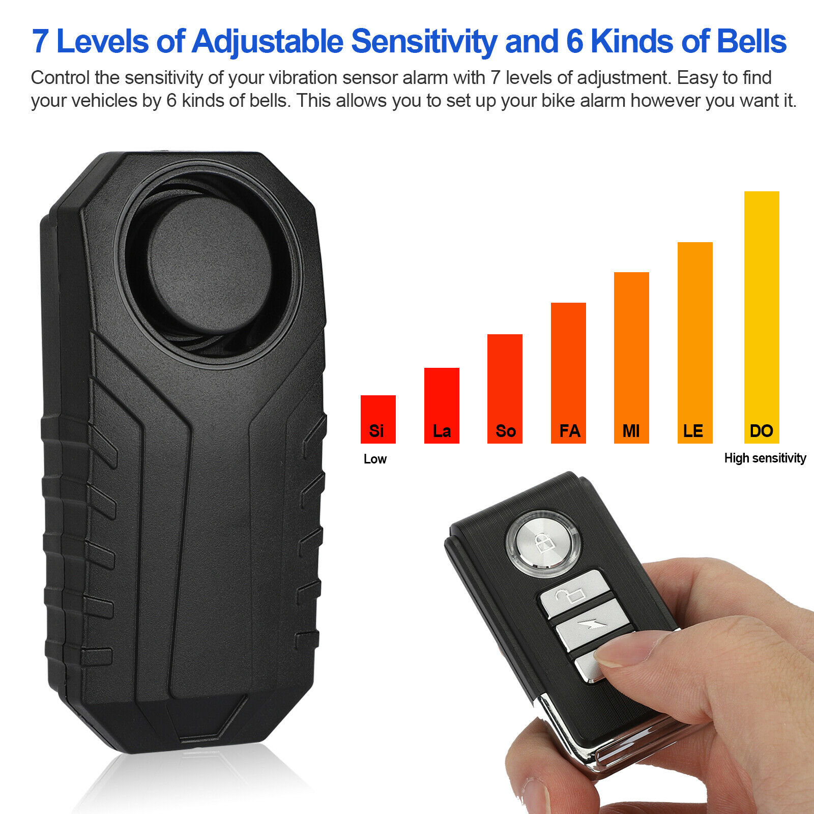 Wireless Motorrad Fahrrad Anti-Diebstahl Alarm Vib... – Vicedeal