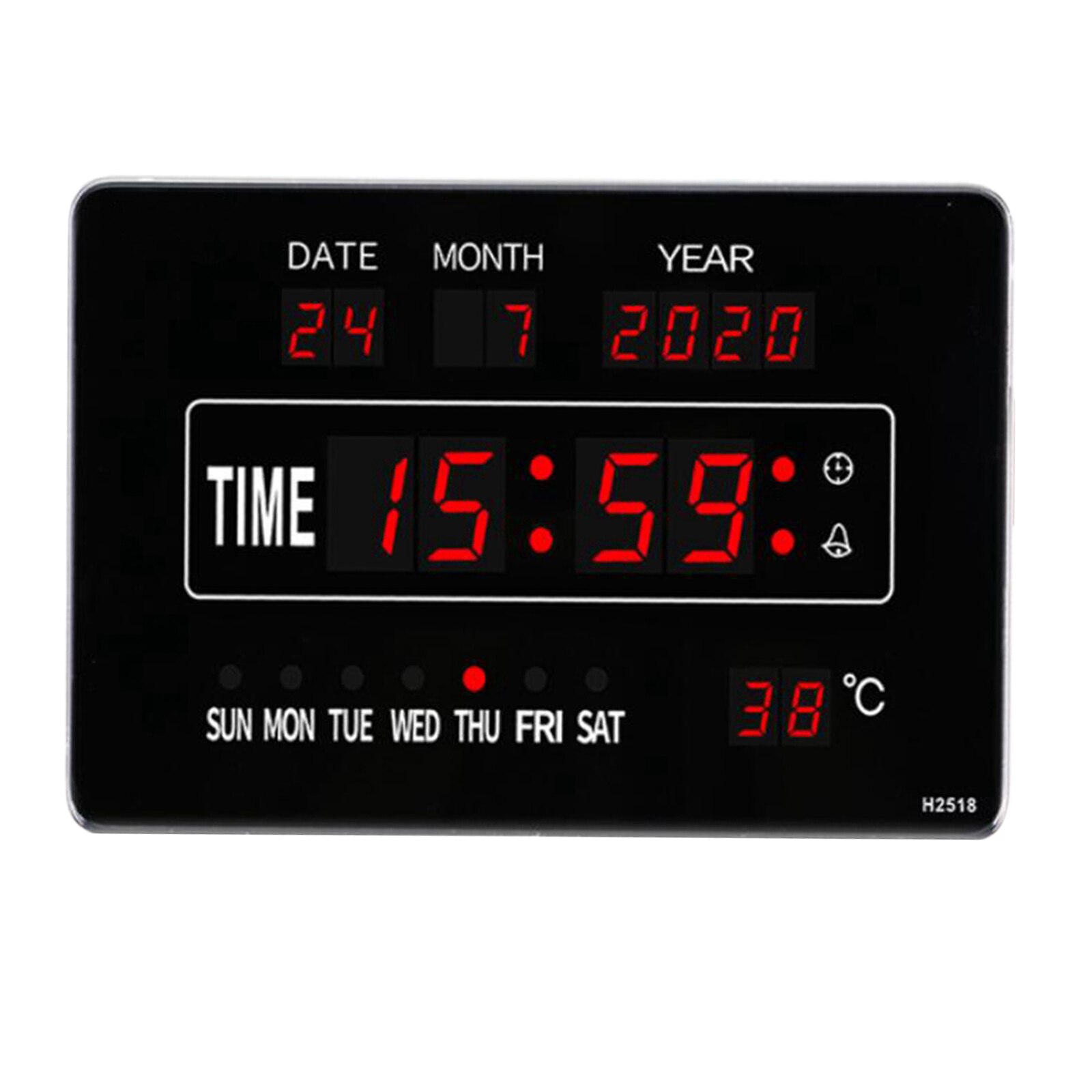 Large LED Digital Alarm Clock Tabletop Wall Clock ... – Vicedeal