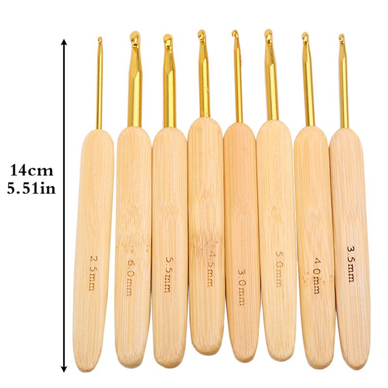 Nonvor Bamboe Haaknaalden 8 Stks/set Ergonomische ... – Vicedeal