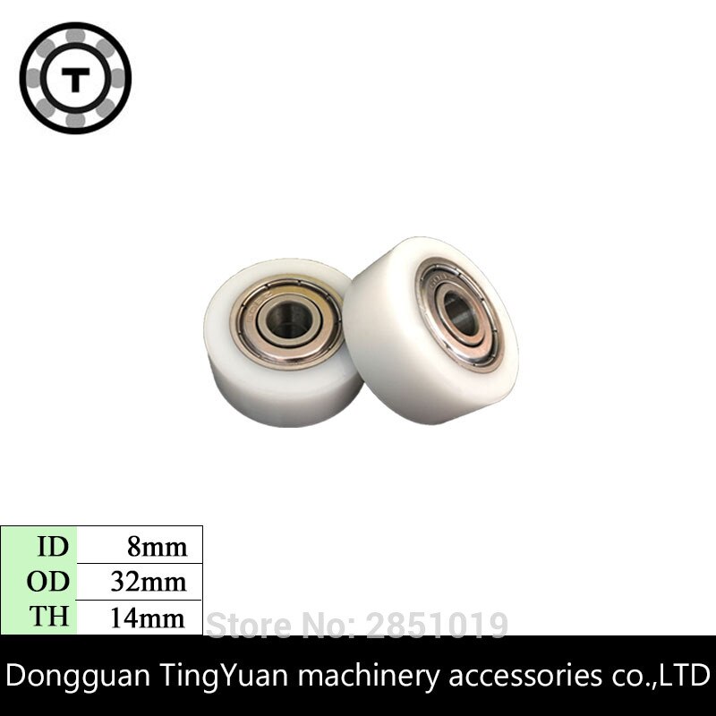 10PCS/lot 8*32*14 flat type PA nylon bearing rolle... – Grandado