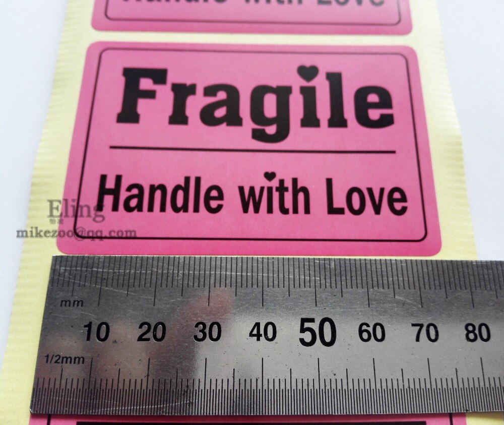 200 pcs/lot, 76x51mm FRAGILE HANDLE WITH LOVE Labe... – Vicedeal