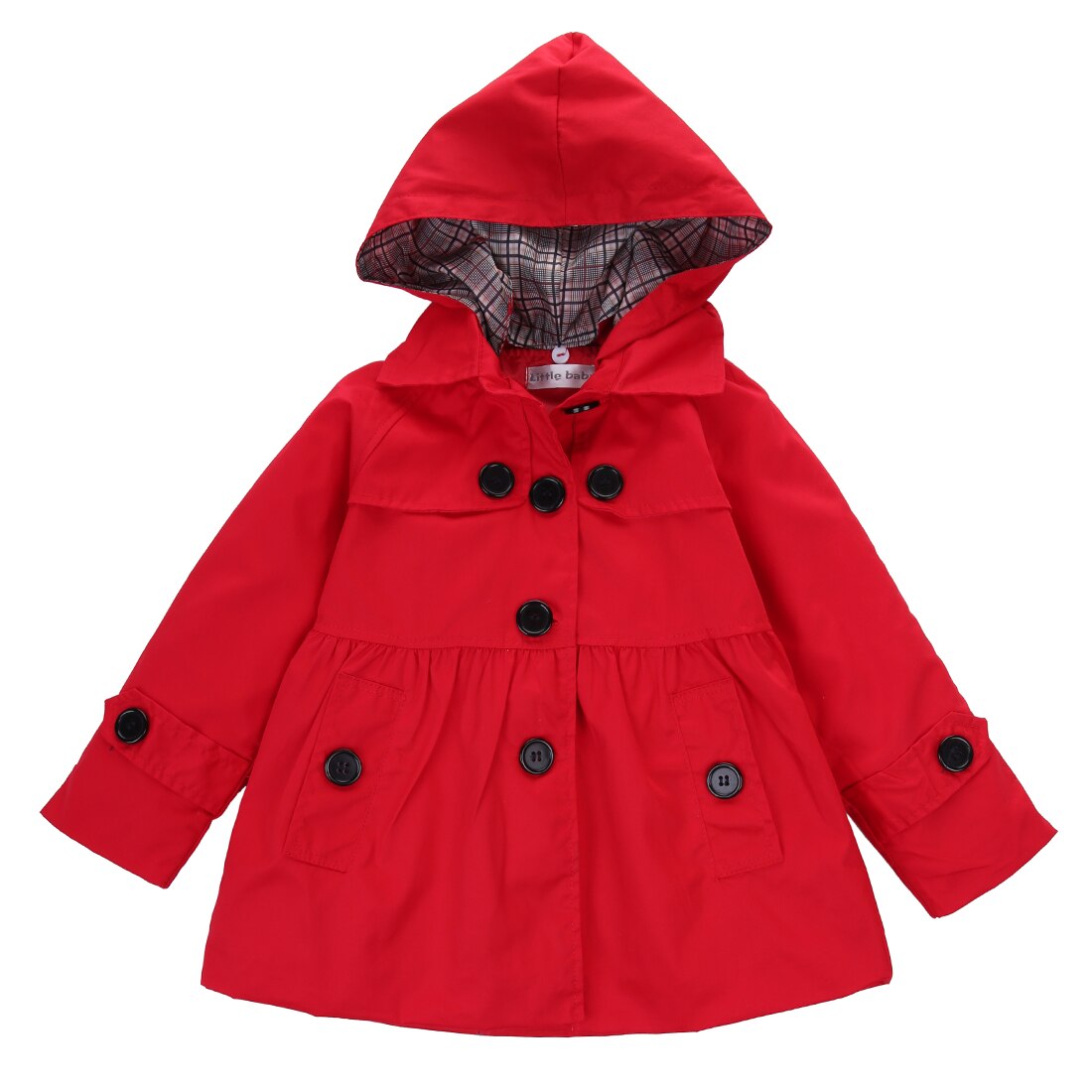 mignon fille enfants à capuche longue Trench Coat ... – Grandado
