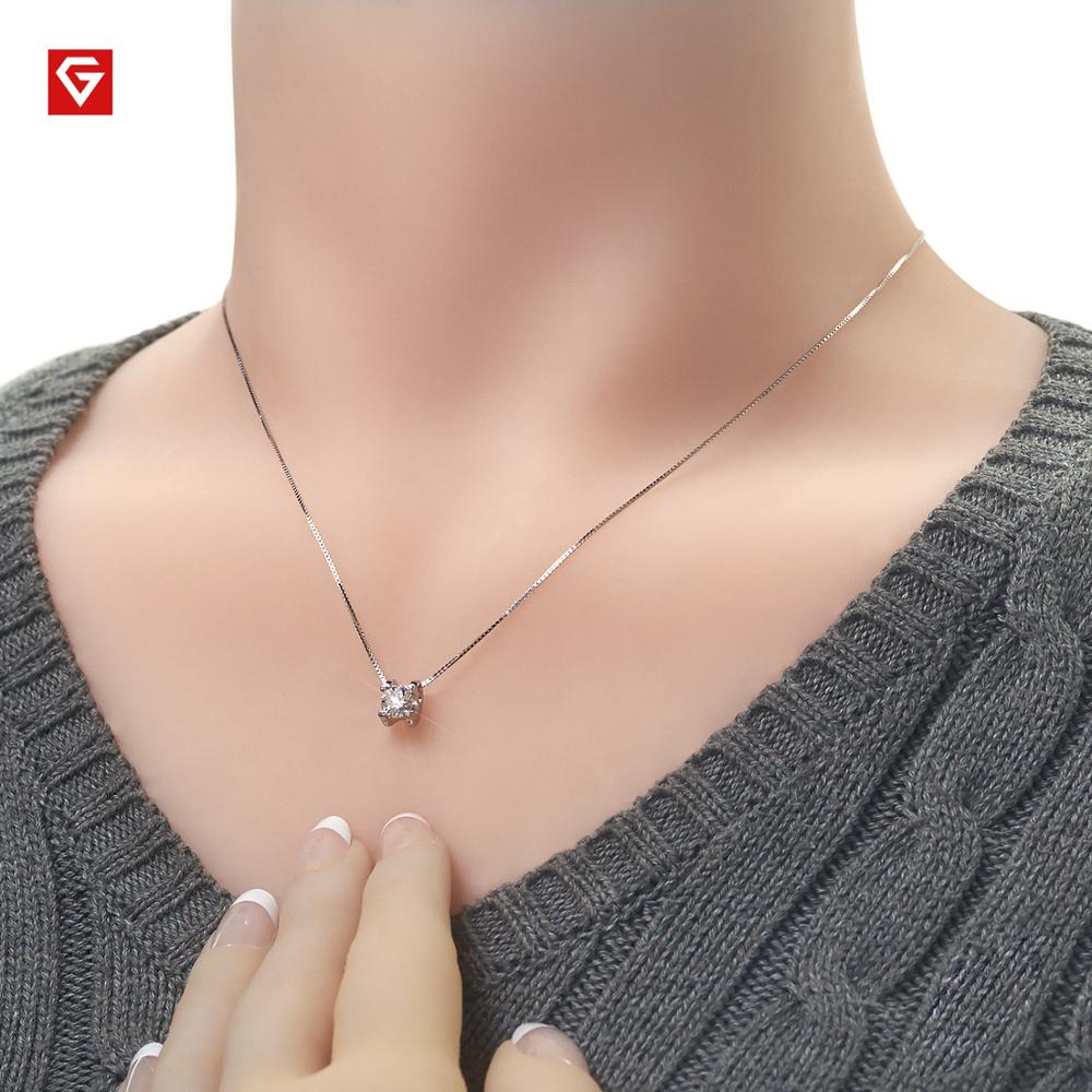 GIGAJEWE 0.6ct 5.5mm EF Ronde 18K Wit Vergulde 925... – Vicedeal