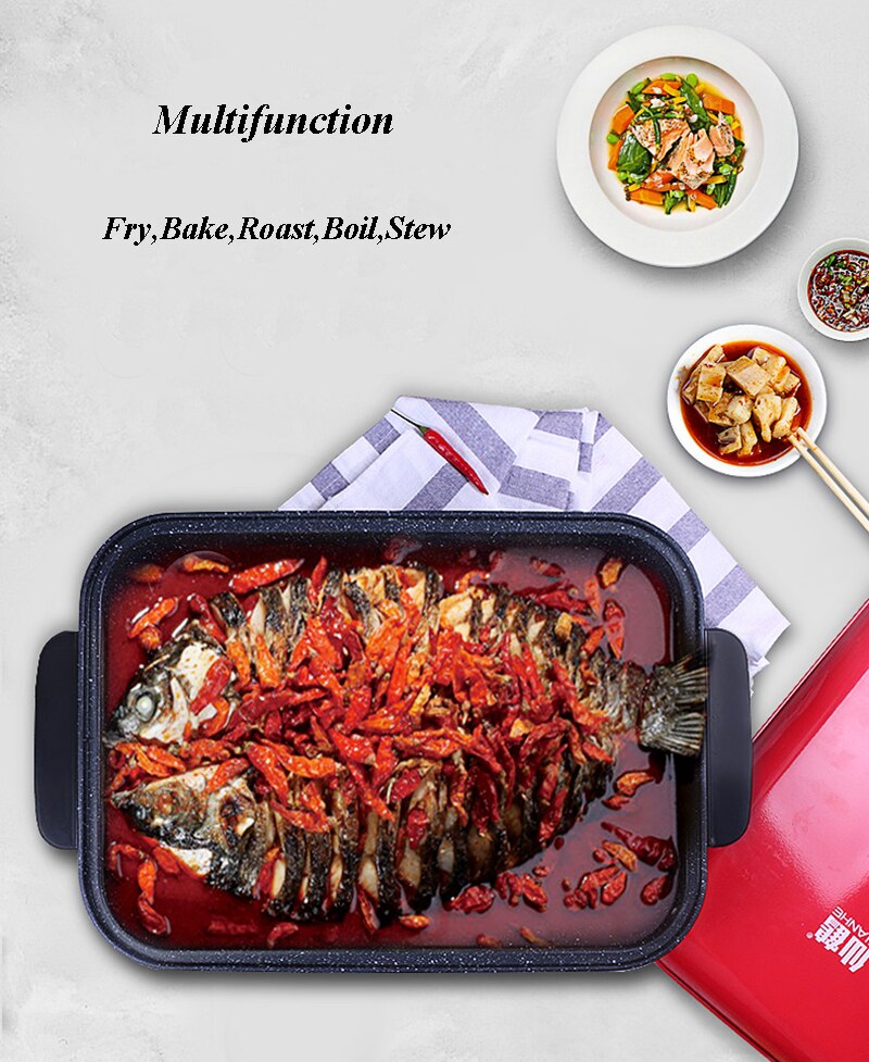 Thicken Pot Body Barbecue Pot electric Baking Pan ... – Vicedeal