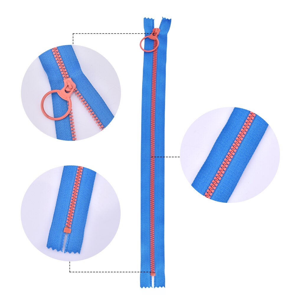 10Pcs 20cm Plastic Resin Zippers With Lifting Ring... – Grandado