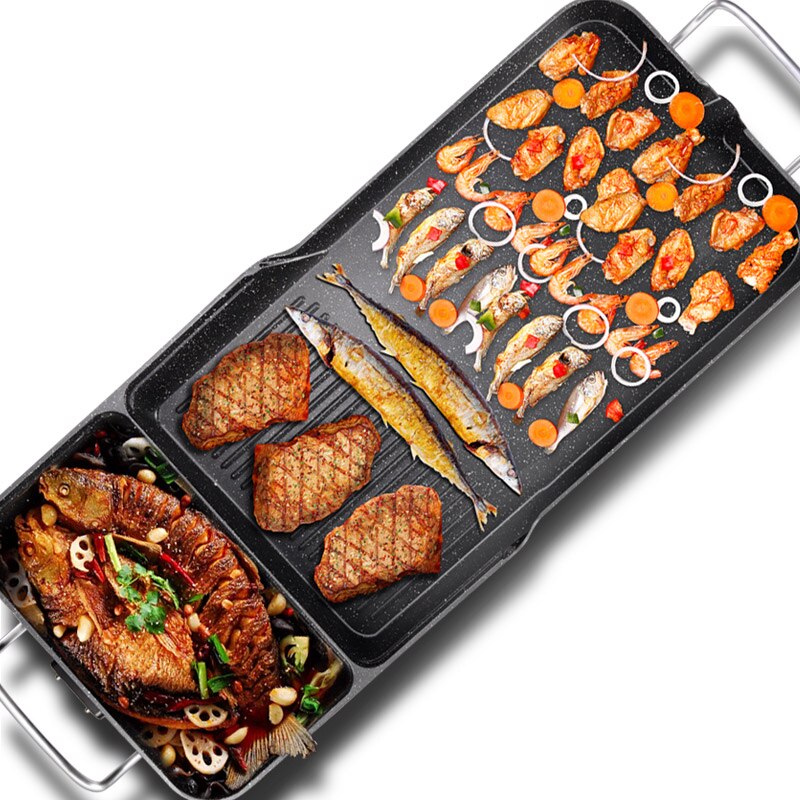 1600W/1800W Optional Square Double Layers Smokeles... – Grandado