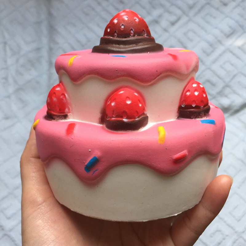 Soft Jumbo Kawaii Squishy Squishy 2-Layer Strawber... – Vicedeal
