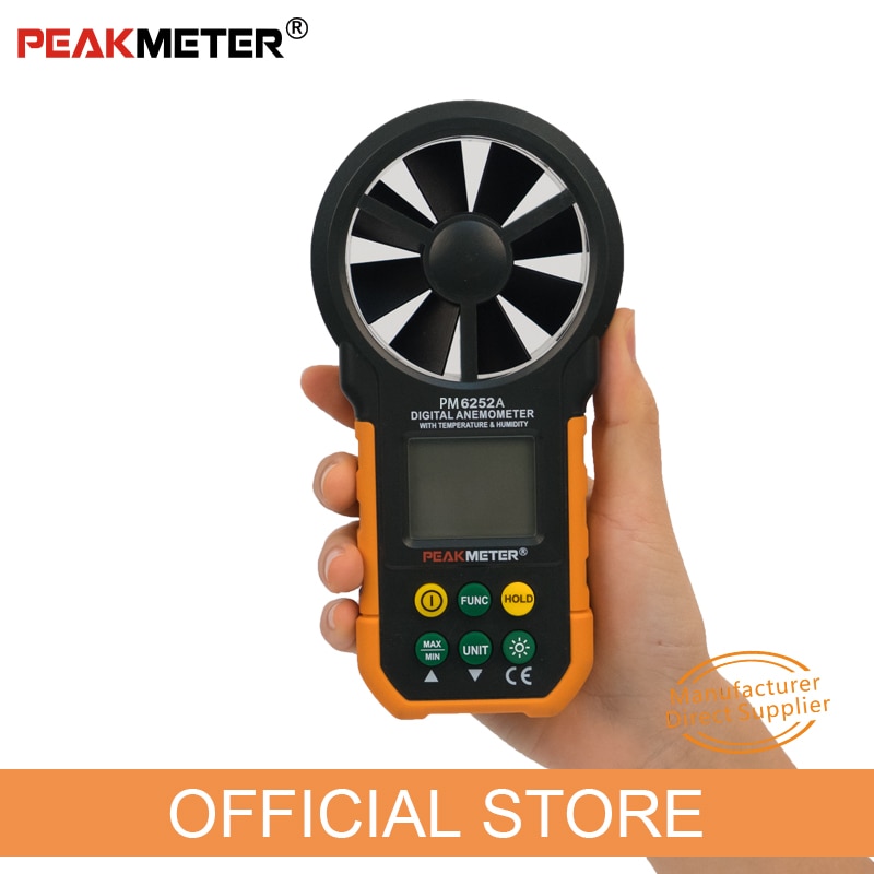 PEAKMETER PM6252A Digital Anemometer Handheld High... – Grandado