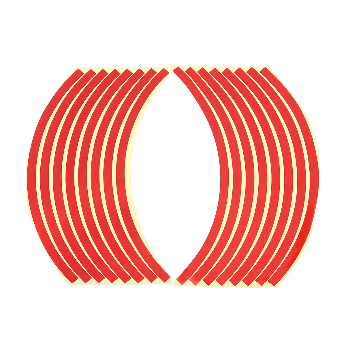 12 Inch Rood Strips Wiel Stickers Ring Sticker Aut... – Grandado