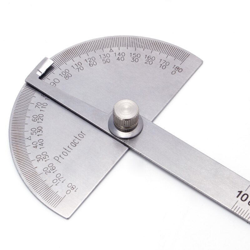 10cm Round Head 180° Protractor Angle Finder Stain... – Vicedeal