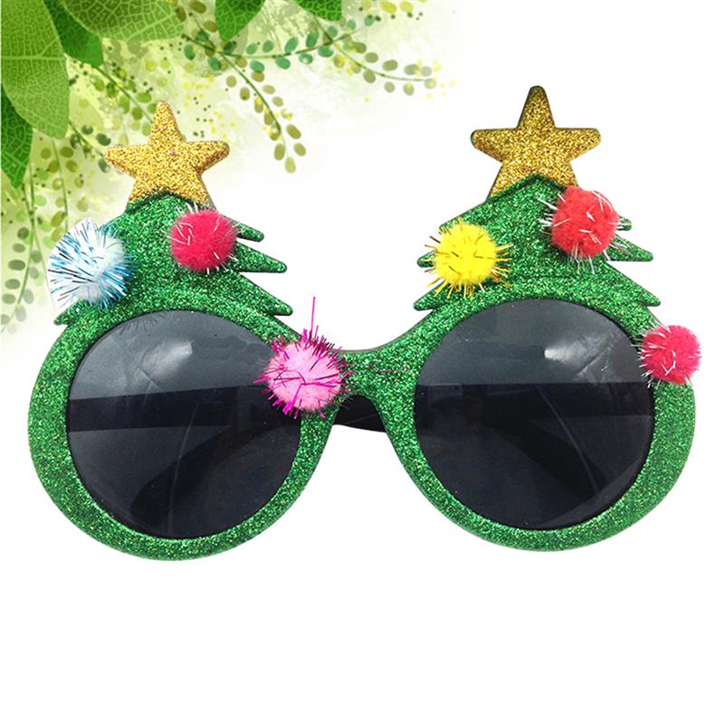 Christmas Tree Shape Glasses Funny Glitter Sunglas... – Vicedeal