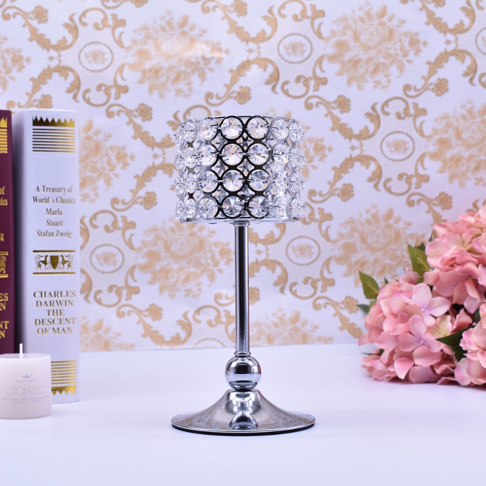 Peandim Luxury Crystal Silver Centerpieces Decorat... – Grandado