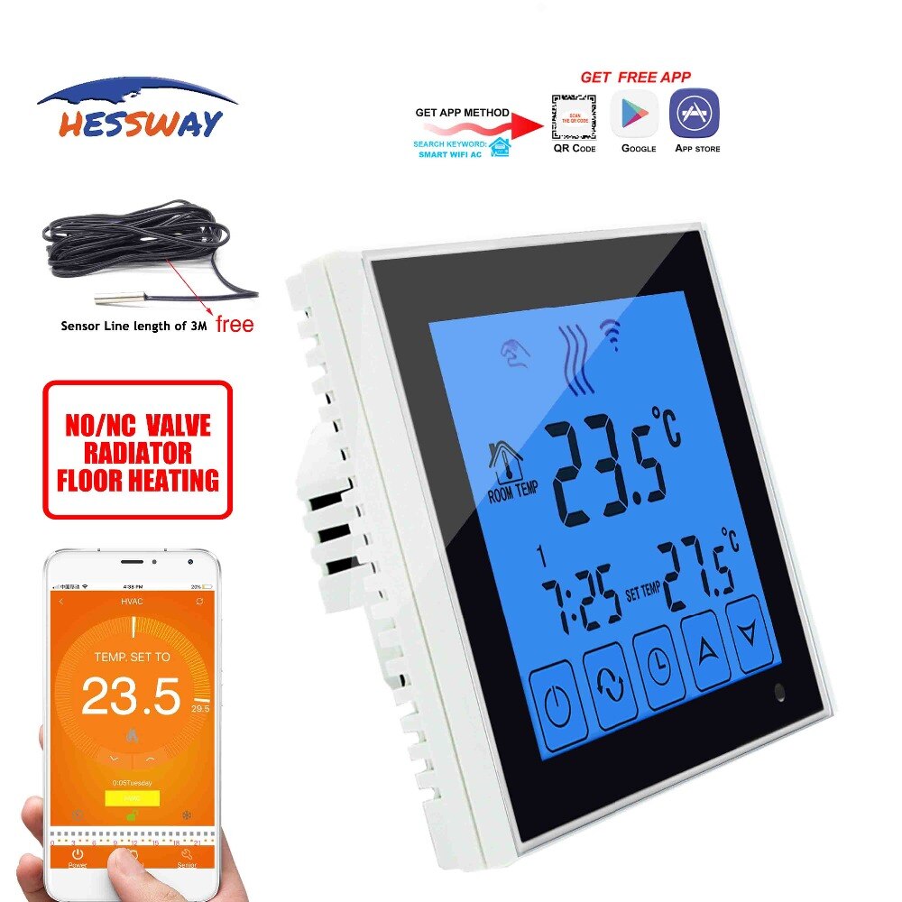 HESSWAY Dual sensor water verwarming radiator wifi... – Grandado