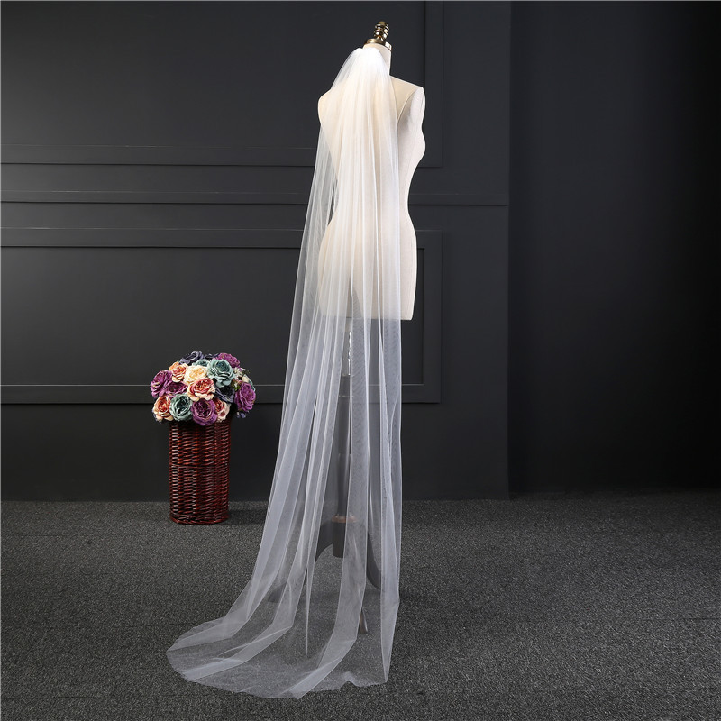 Wedding Accessories 3 Meters 2 Layer Wedding Veil ... – Grandado