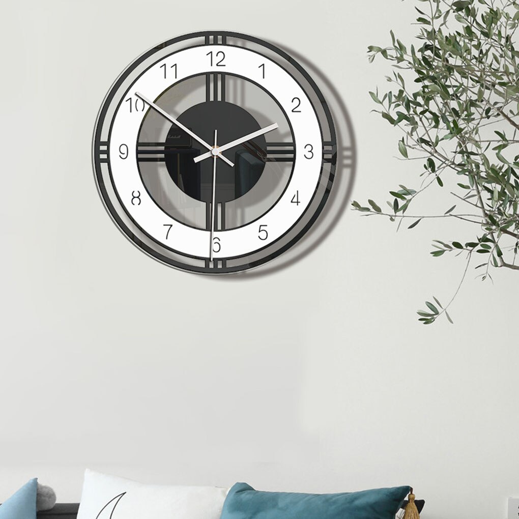 3D Wall Clock Round Vintage Acrylic Pendulum Watch... – Vicedeal