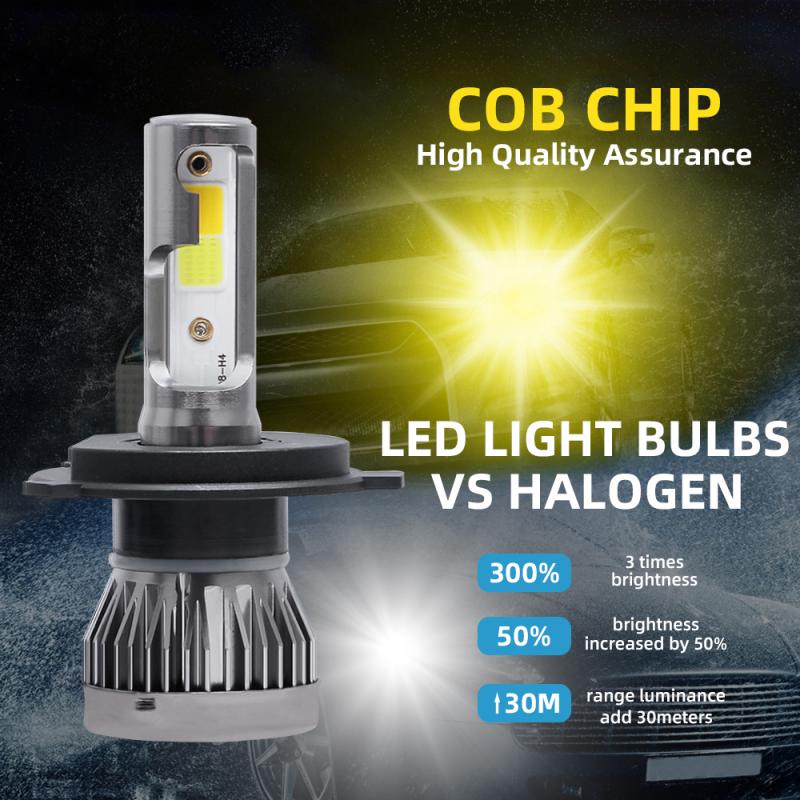 Auto Lichten H4 Led 9003 HB2 120W H7 26000LM H11 L... – Vicedeal