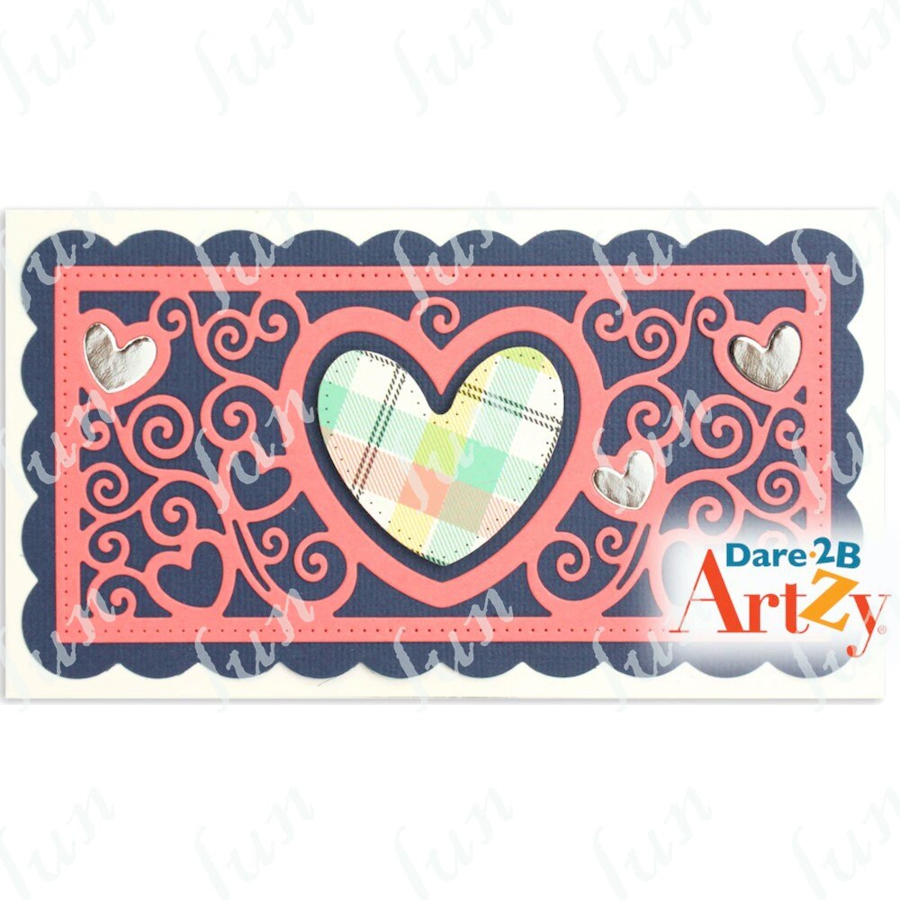 Slim Mini Hart Achtergrond Ambachtelijke Metalen S... – Grandado