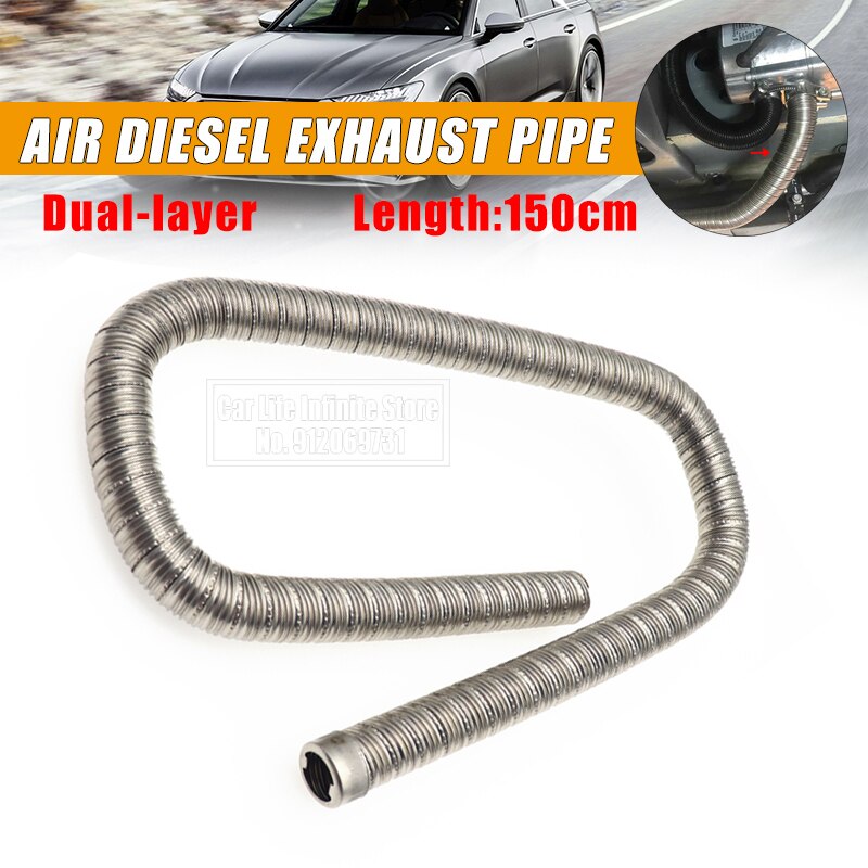 150Cm Dual-Layer Auto Heater Uitlaat Rvs 24Mm Voor... – Vicedeal