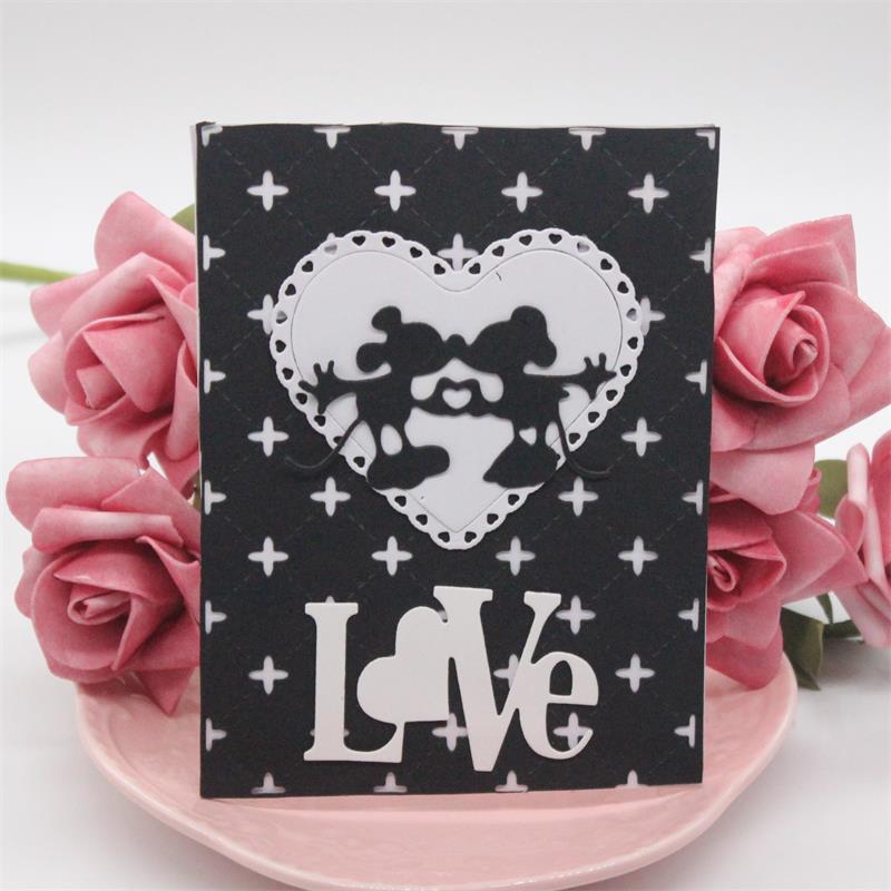 KSCRAFT Scalloped Heart Stackable Frame Valentine'... – Vicedeal