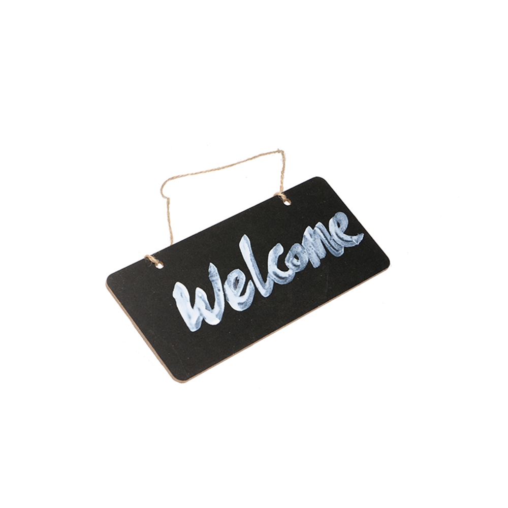 Wooden Mini Blackboard Welcome Plate Chalkboard Me... – Grandado