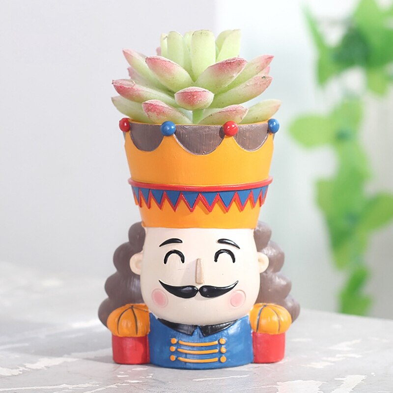 Walnut Fairy Tale Resin Flower Pot Garden Succulen... – Vicedeal