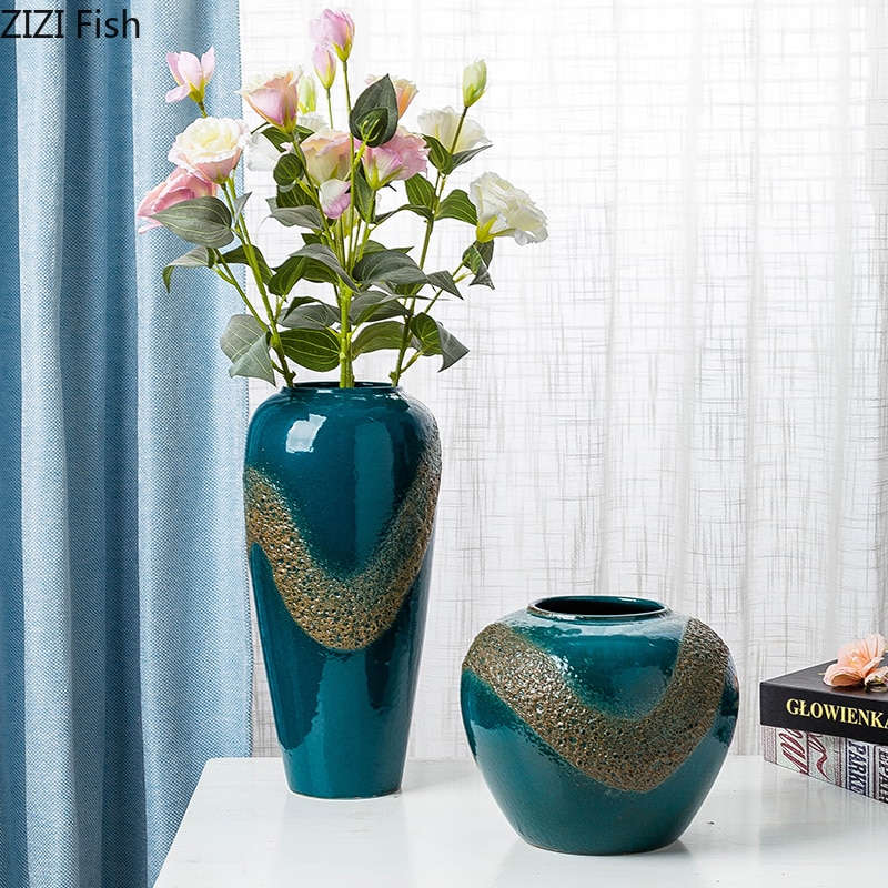 Nordic Clay pot Retro vase Flower Flower arrangeme... – Grandado