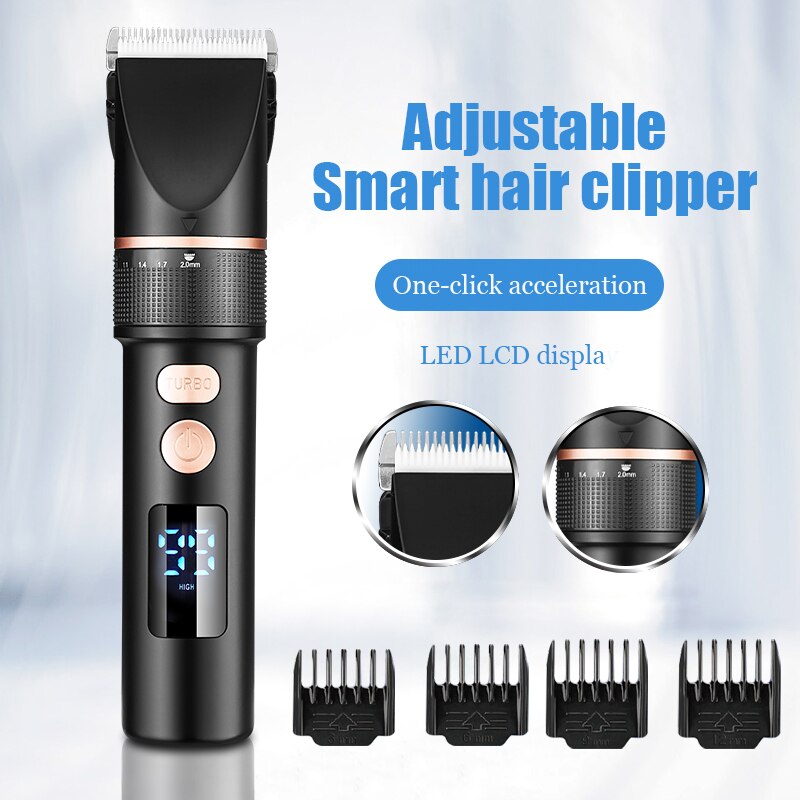 Electric Hair Clipper Rechargeable Hair Trimmer Ti... – Vicedeal
