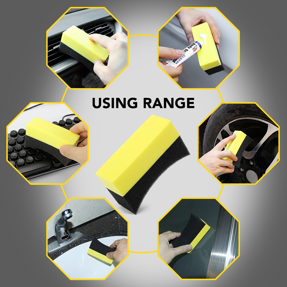 Car Waxing Sponge Cleaning Tool Corner Wipe Clear ... – Vicedeal